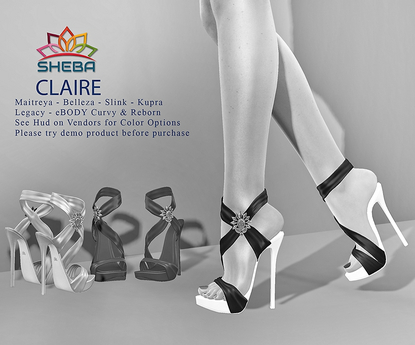 Second Life Marketplace - [Sheba] Claire Heels *Satin Fatpack Demo